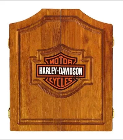 Harley Davidson FatBoy Dart Cabinet – Bullseye Darts